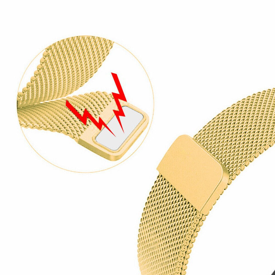 Mesh Milanese Loop Steel Bracelet Watch Band Magnetic Closuer for 18 20 ...