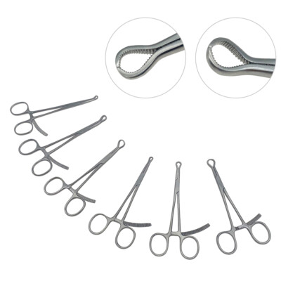 Small Bone Holding Forceps straight/ curved with Serrated Orthopedic ...