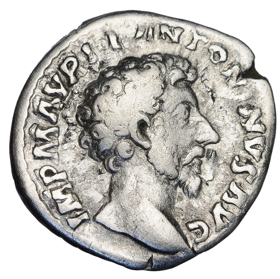 Ancient Roman Empire Coin Silver Denarius Marcus Aurelius 161 180 AD ...