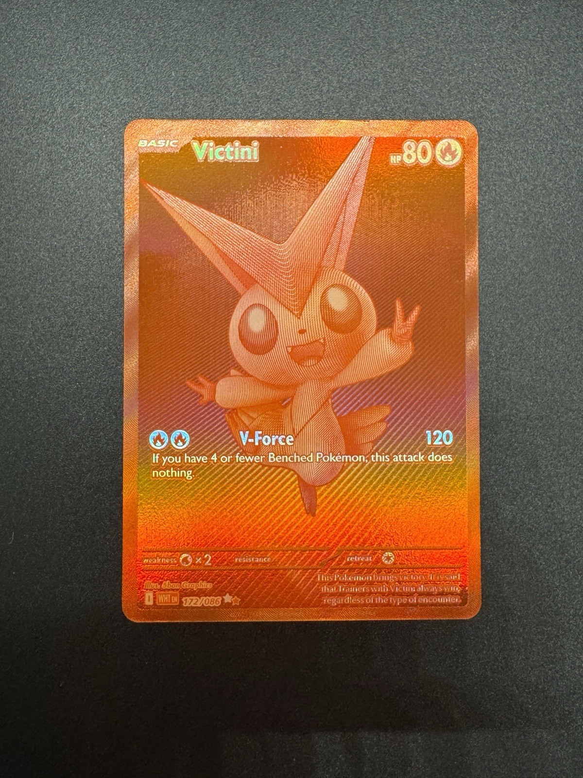 Victini 2025 Scarlet & Violet: White Flare #172/086 Black White Rare ...