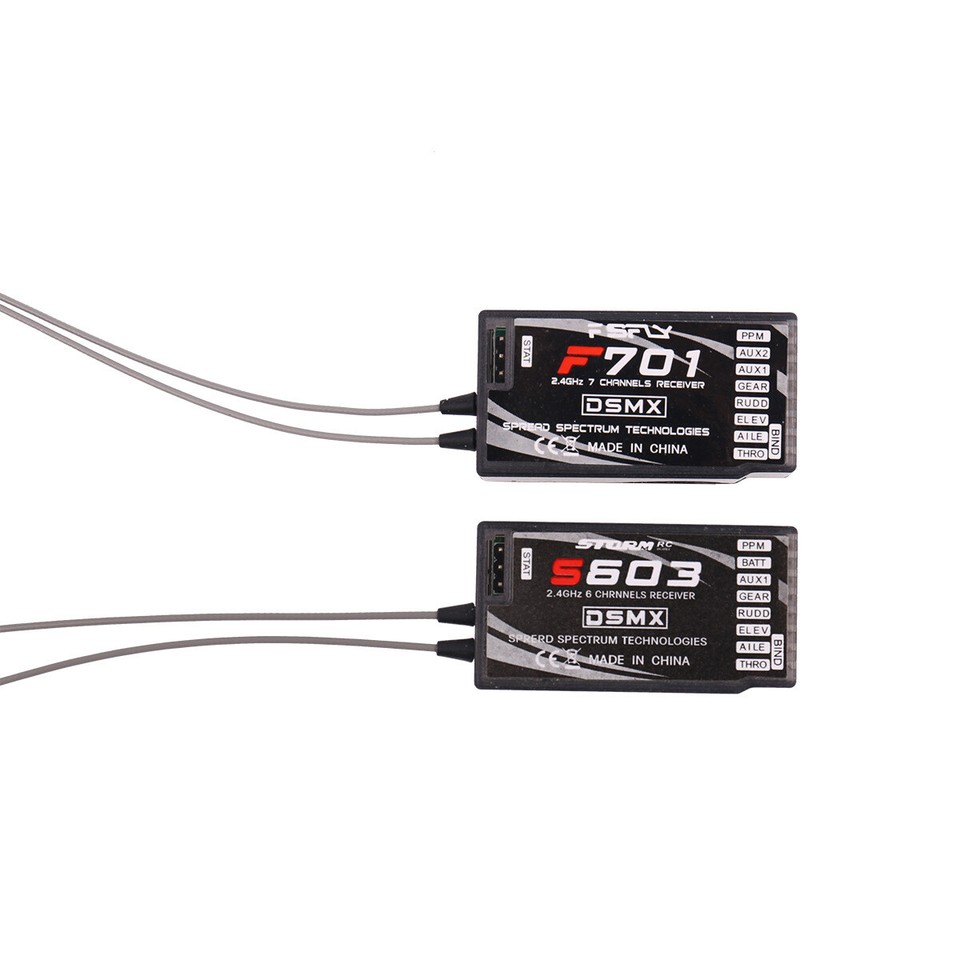 F701 7CH Channels 2.4GHz 7 Receiver For DX8 DX7 JR RC Spektrum DSMX ...