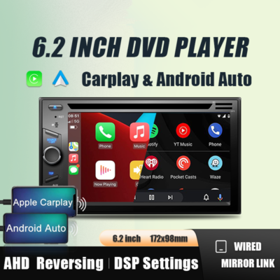 6.2“ Car Radio Multimedia Bluetooth Video Player DVD For Carplay ...