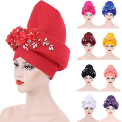 Nigeria African Muslim Women Headwrap Chemo Caps Muslim Head Wrap Scarf ...