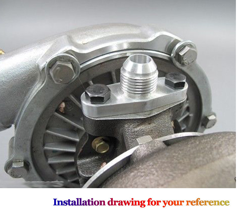 Billet Turbo Oil Drain Return Flange 10AN For Garrett GT28 GT30 GT35 ...
