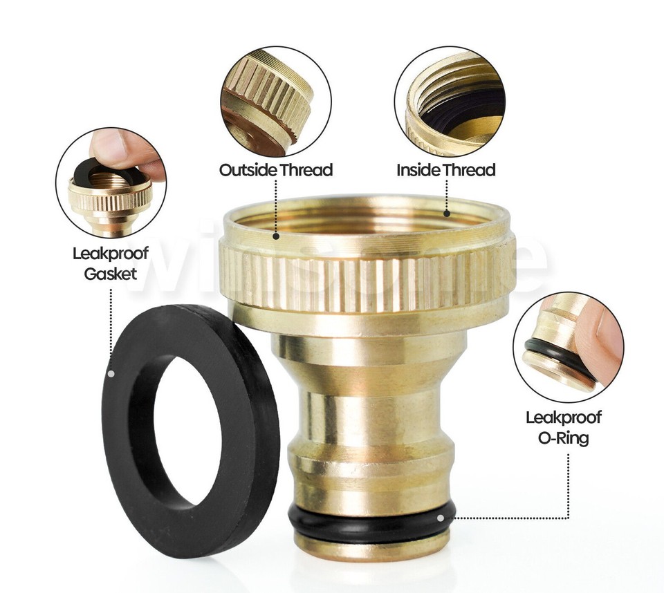 Universal Garden Water Hose Pipe Tap Connector Adaptor Faucet Fitting ...