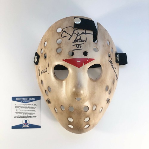 CJ Graham Signed Jason Voorhees Mask Friday The 13th Part VI With ...