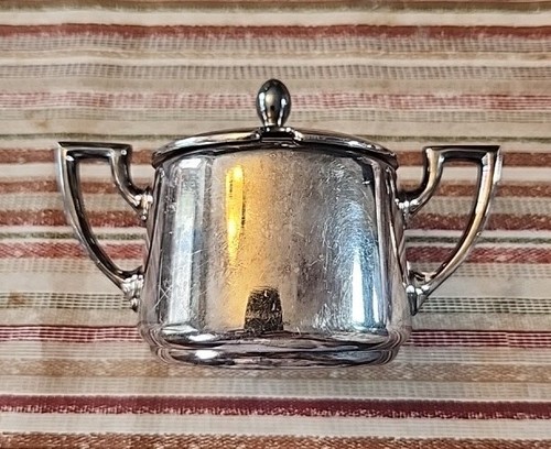 Gebruder Hepp Pforzheim 0.15 Silver Plate Sugar Bowl Vintage Art Deco ...