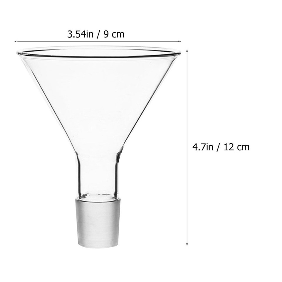 Glass Liquid Funnel Triangle Funnels Liquids Chemistry Glassware | eBay