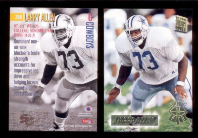1994 Stadium Club LARRY ALLEN Dallas Cowboys Rookie Card | eBay