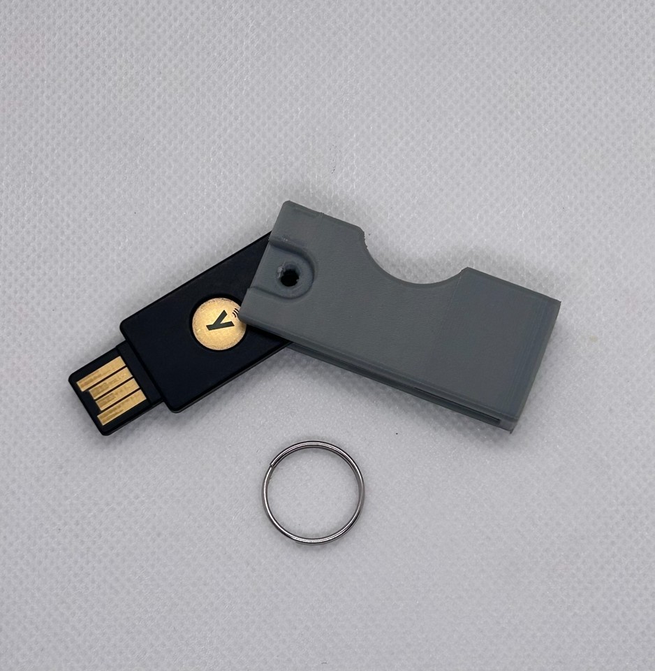 Yubikey Protector Flip Case Keychain Holder (5 NFC / 5C NFC Compatible ...