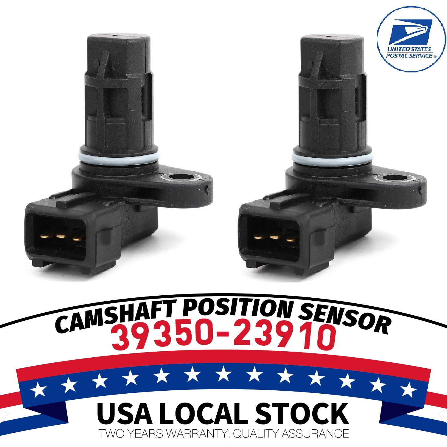 2pcs 3935023910 Camshaft Position Sensor Set For 2004-2015 Hyundai Kia ...