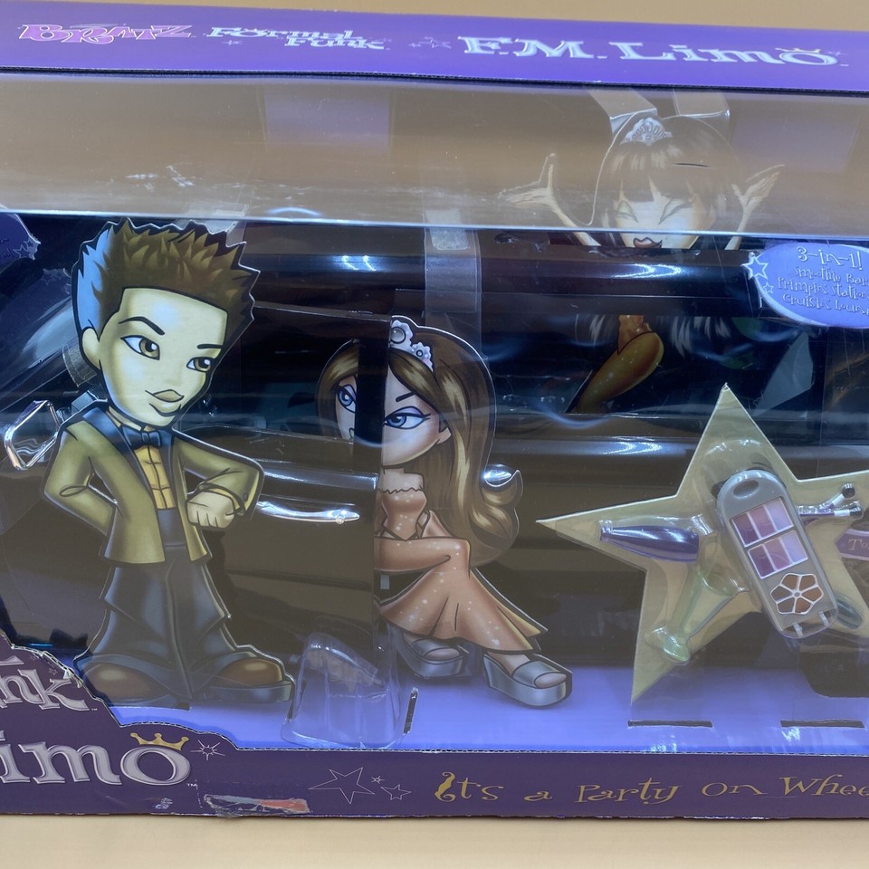 BRATZ Limo FORMAL FUNK F.M. IT'S A PARTY ON WHEELS LIMOUSINE CAR RARE ...