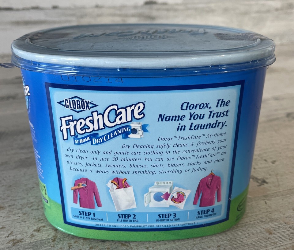 Clorox Fresh Care at home dry cleaning kit color safe for16 garments ...