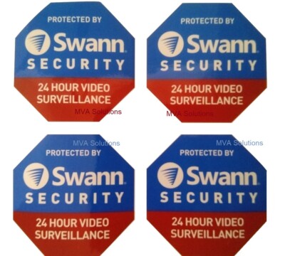 Swann Theft Deterrent Stickers 4pcs 6.5cmx 6.5cm | eBay