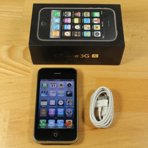 Vintage Apple iPhone 3GS A1303 AT&T 3G Smartphone Black 16GB IOS 6.1.6 ...