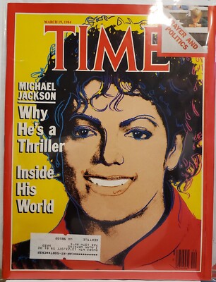 Time Magazine March 1984 Michael Jackson Thriller Andy Warhol Cover ...