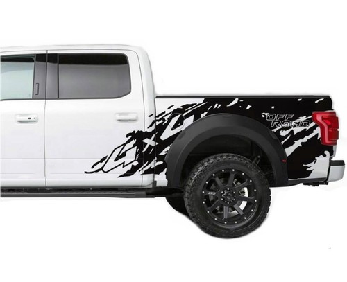 Graphic Mud Splash Car Sticker For Ford Raptor F-150 Trunk 4x4 Off Road ...