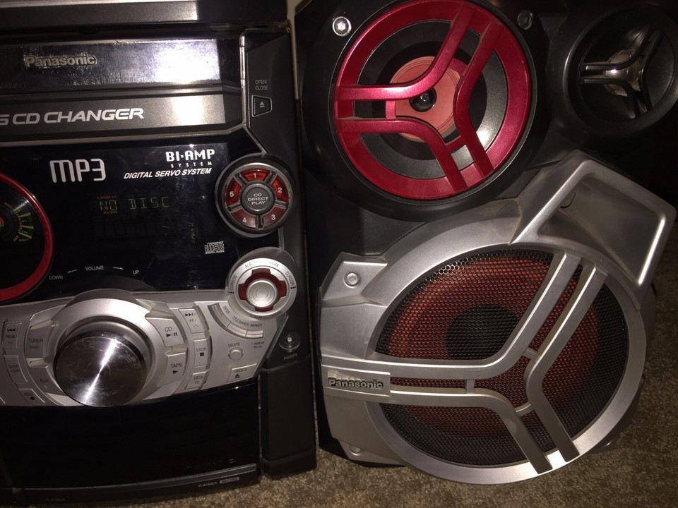 Panasonic CD Stereo System 5 CD Changer SA-AK520 267WATT | eBay