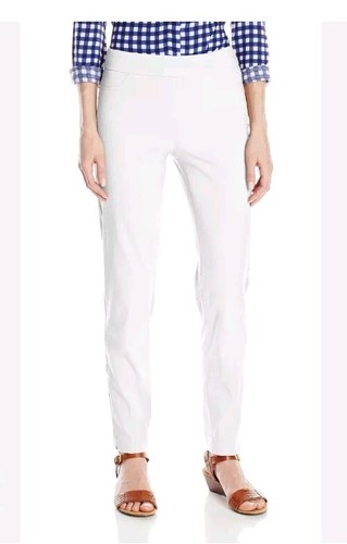 Slim-Station Women’s Size 4 White Tummy Control Slimming Relaxed Leg ...