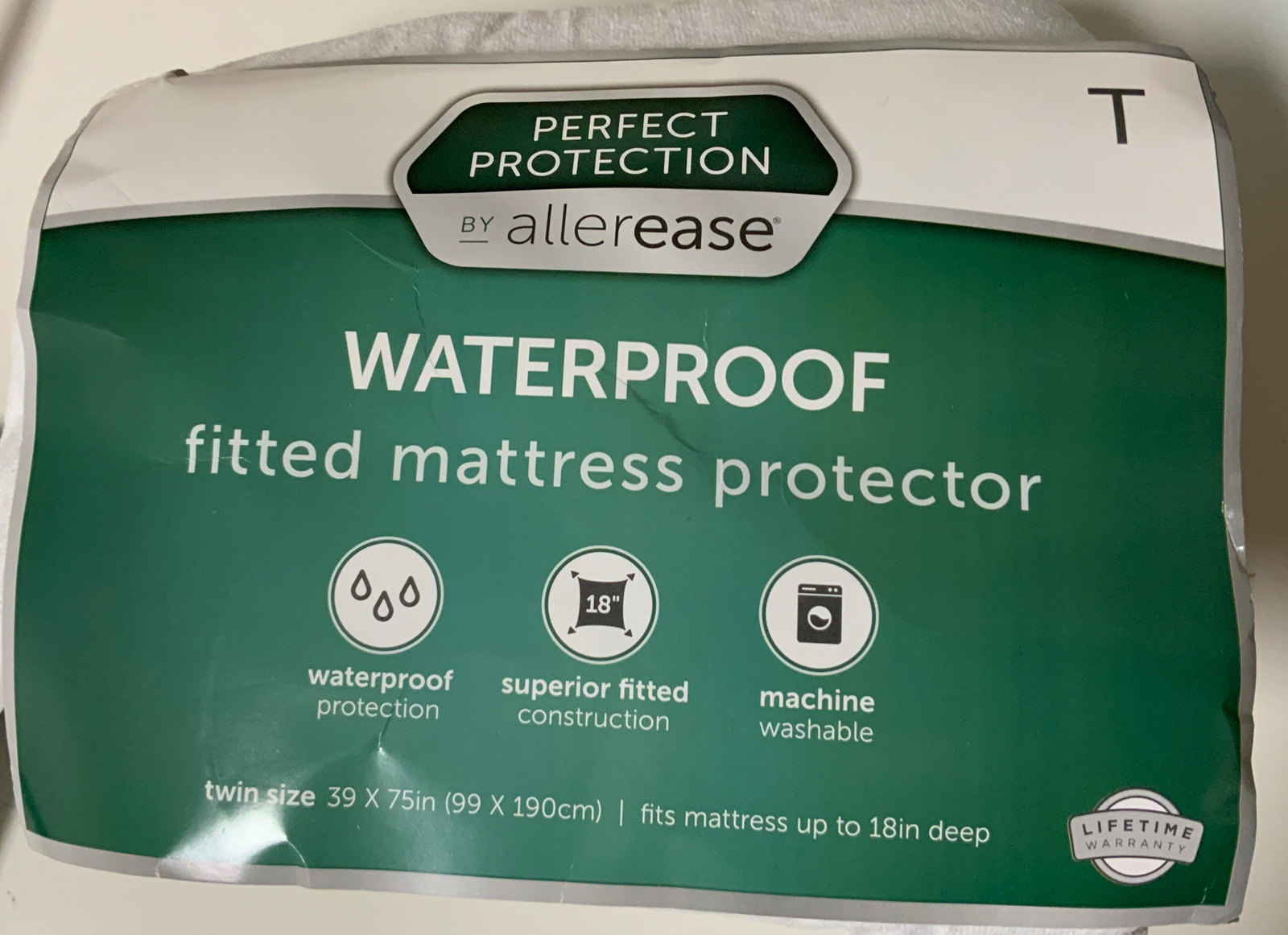 🛏️ Allerease -Twin Perfect Protection Waterproof Mattress Protector 👉w/defect | eBay