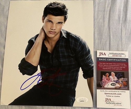 Taylor Lautner Signed 8x10 Color Photo Twilight Saga Actor Autograph w ...