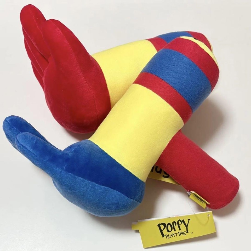 Poppy Playtime GrabPack Plush Set Red & Blue Hands Cosplay Toy Gift New ...