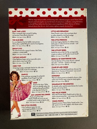 Shirley Temple Little Darling Collection Vol 1 2 3 DVD 18-Disc Box Set ...