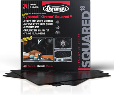 Xtreme Sound Deadening Car Insulation Squared 18 Pack – Noise Dampening ...