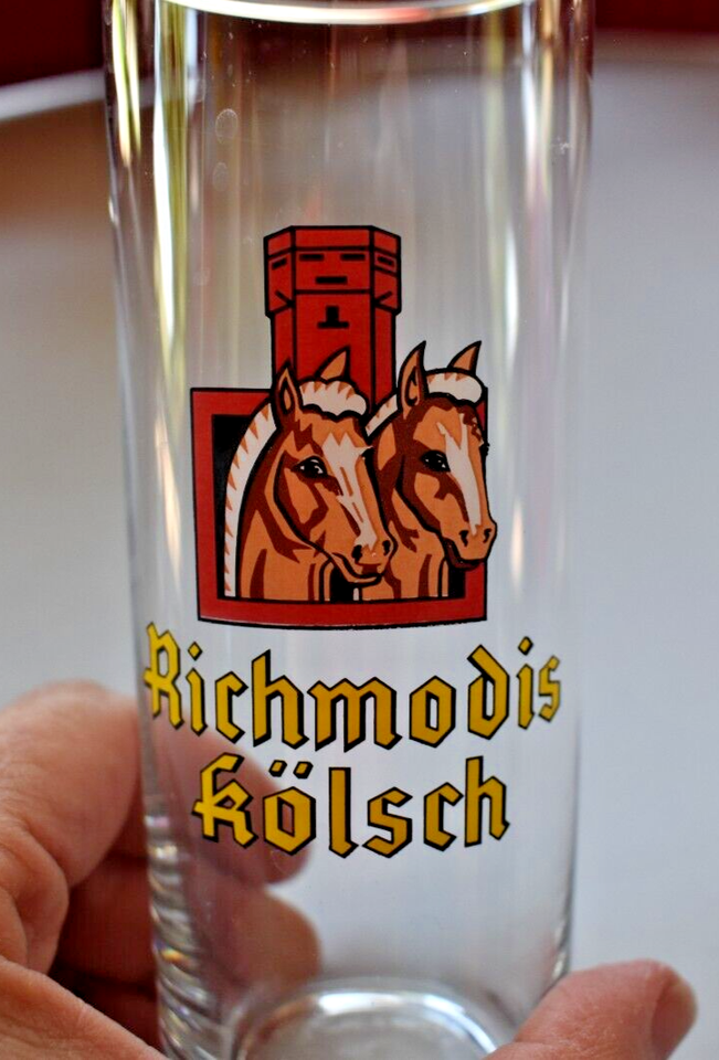 RICHMODIS KOLSCH STANGE .2L Rastal German Beer Glass HORSE LOGO Germany ...