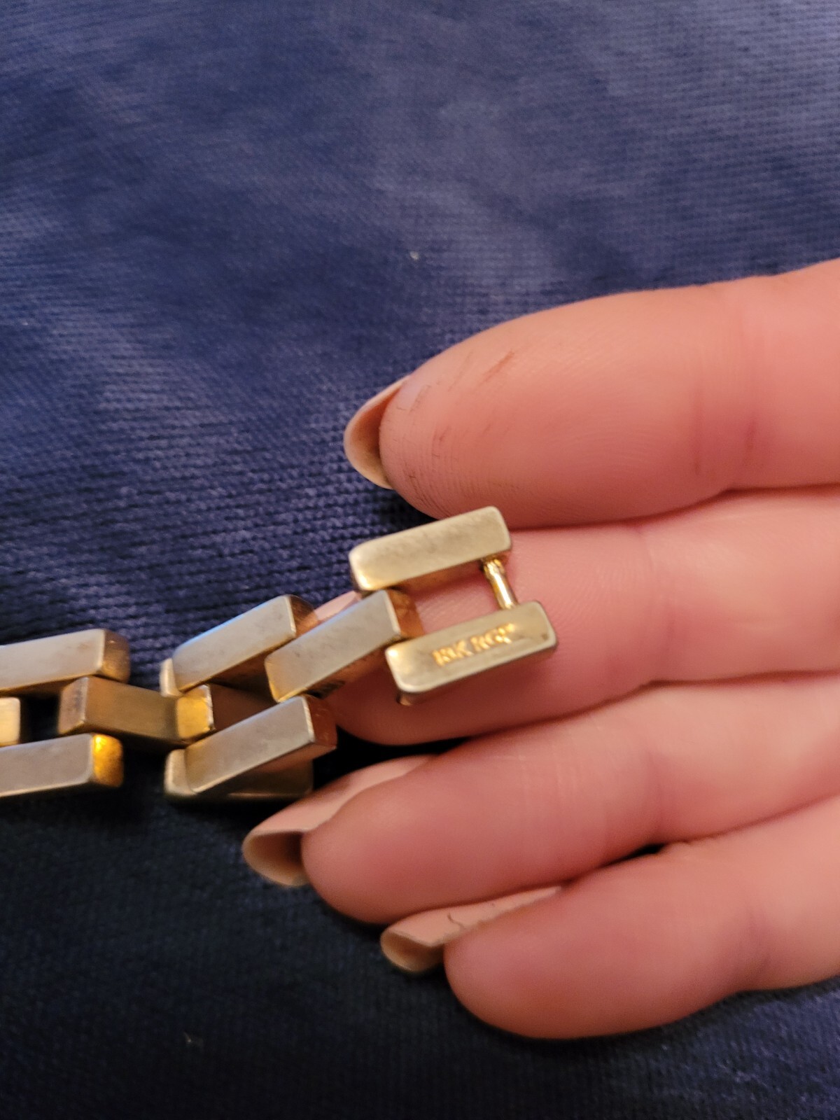 Vintage 18K RGP Rolled Gold Plated Chain Link Chunky Bracelet | eBay UK