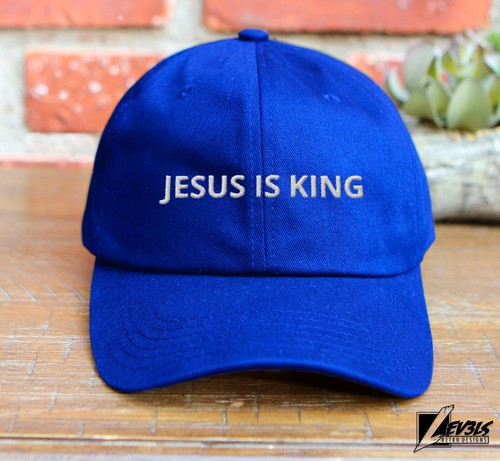 JESUS IS KING LOW PROFILE BASEBALL CAP CHRISTIAN CROSS JESUS SAVES GOD ...