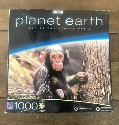 1000 Piece Puzzle BBC New Planet Earth Male Chimpanzee In Uganda ...