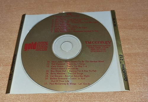 TM CENTURY GOLD DISC 212 MICHAEL JACKSON OLIVIA NEWTON-JOHN RARE US ...