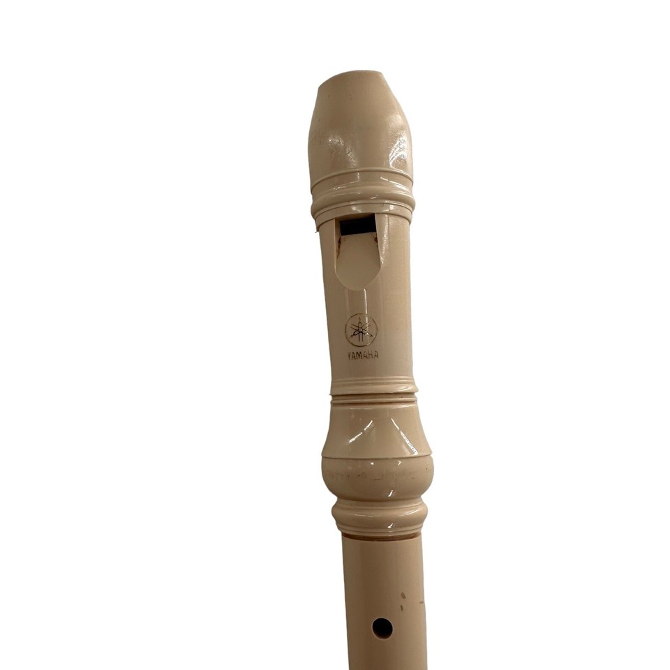 Yamaha Plastic Soprano Recorder Flute Baroque Fingering YRS-24B Ivory ...