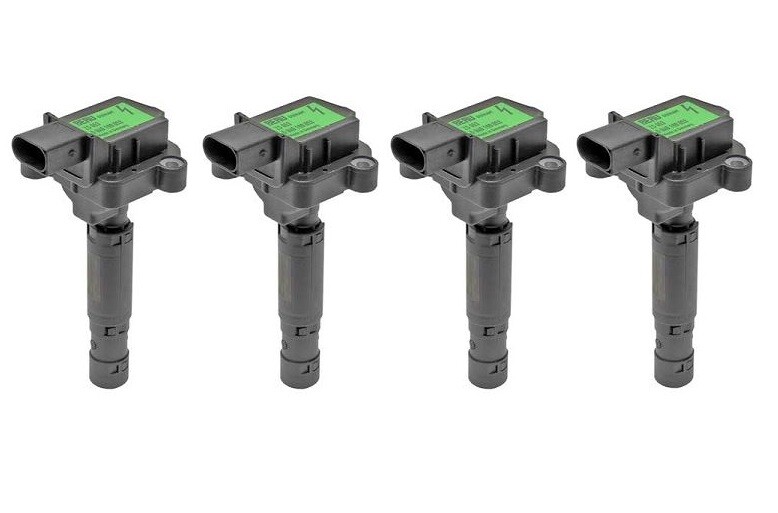 Set of 4 Ignition Coil With Spark Plug Connector (OEM) BERU for ...