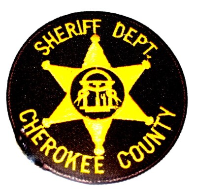CHEROKEE COUNTY GEORGIA GA Sheriff Police Patch STATE SEAL COLUMNS GOLD STAR | eBay