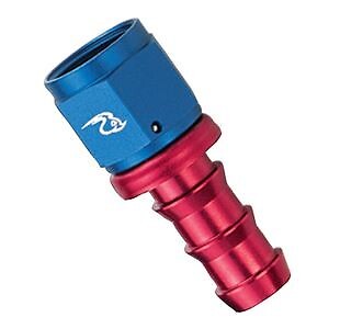 RoadRunner Performance Red/Blue -6AN to -6AN Straight Push Lock Hose ...