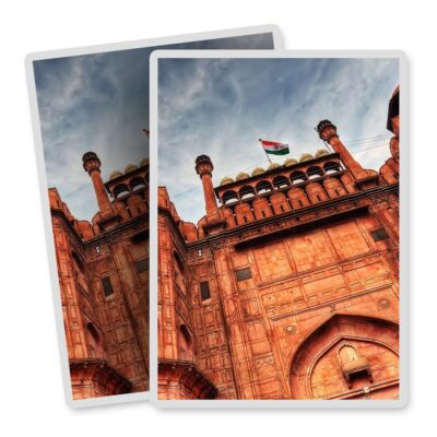 2x Vertical Vinyl Stickers Red Fort Delhi India #51864 | eBay UK