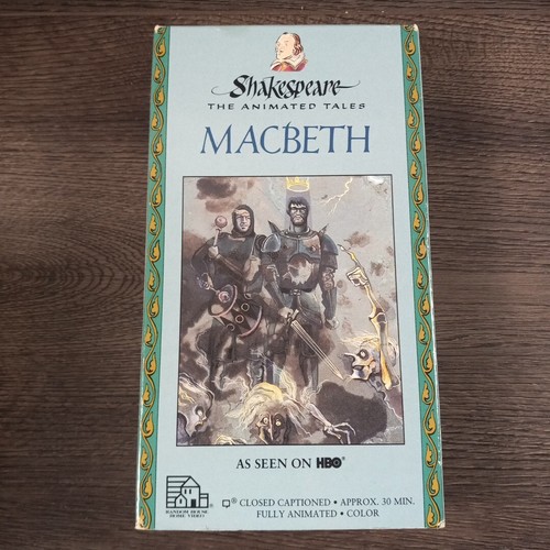 Shakespeare MacBeth The Animated Tales VHS Cassette HBO 1992 | eBay
