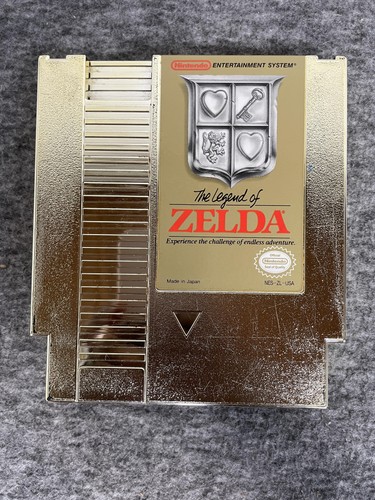The Legend of Zelda NES Game Cartridge Gold Nintendo 1985 Japan Tested ...