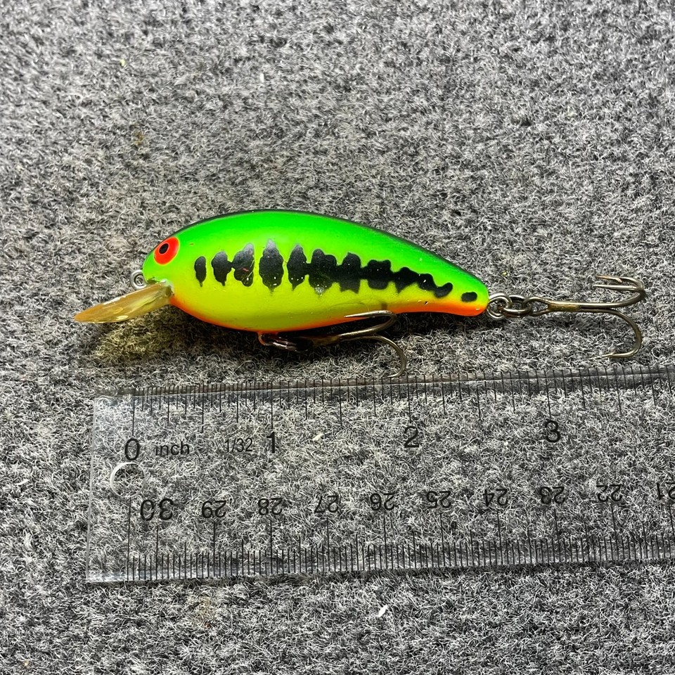 Bomber Model A 3a Vintage Screw Tail Crankbait Lure - FTB Fire Tiger ...