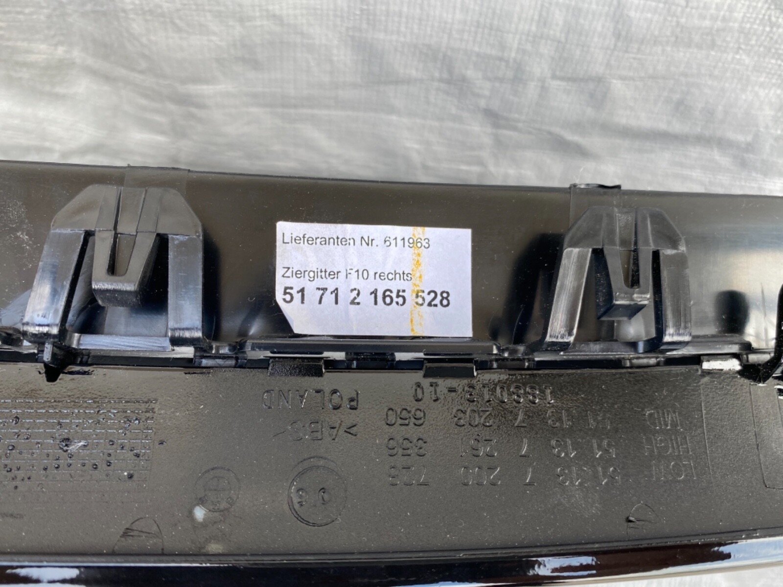 2011-2016 BMW 5 Series front bumper grills pair 51712165528 | eBay