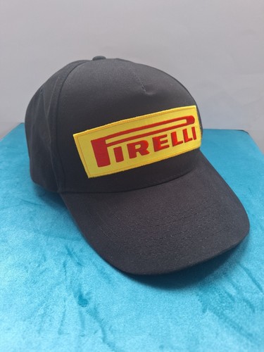 Pirelli Racing Black Cap Logo Embroidered Adjustable Strap | eBay UK