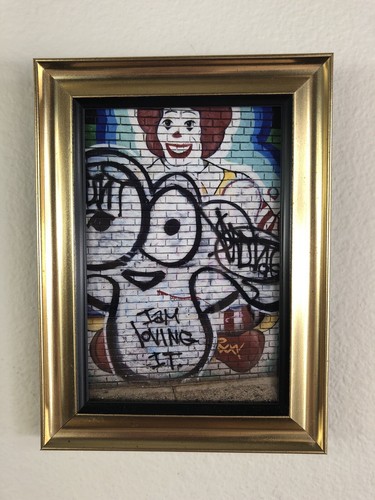 Ronald McDonald I’m Loving It Framed 4x6 Photo Bronx NY Graffiti Street ...