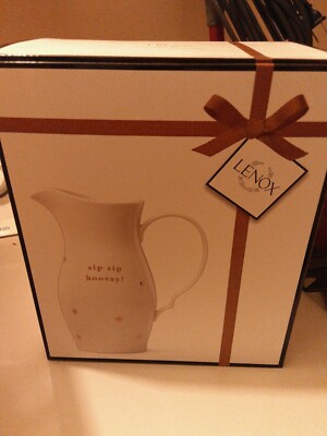 Lenox New in Box Sidebar Pitcher Sip Sip Hooray 64oz | eBay