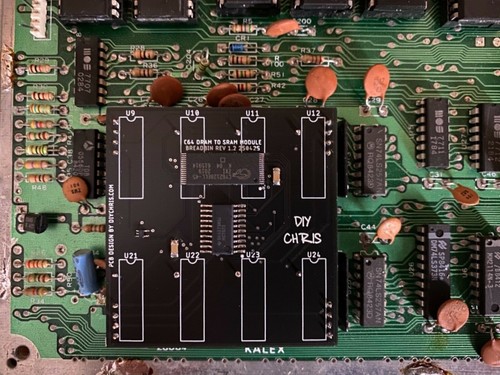 Commodore 64 C64 SRAM Module DRAM 4164 Replacement 250425 | eBay
