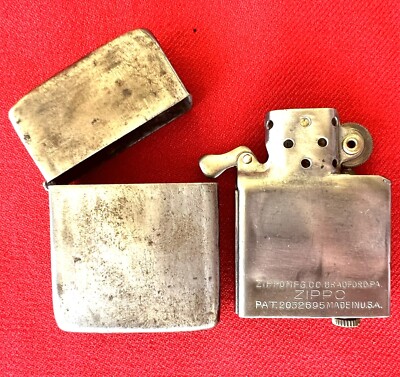 Zippo WW2 Lighter 1940s Square 3 Barrel Hinge Original Insert LQQK | eBay