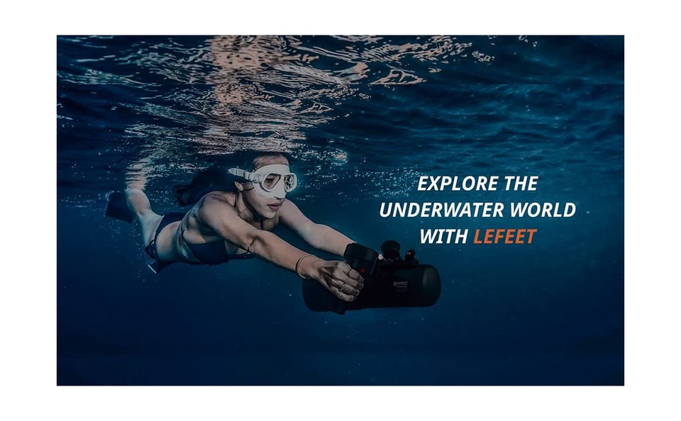 LEFEET Underwater Scooter S1 Pro with Action Camera Mount, Modular Sea ...