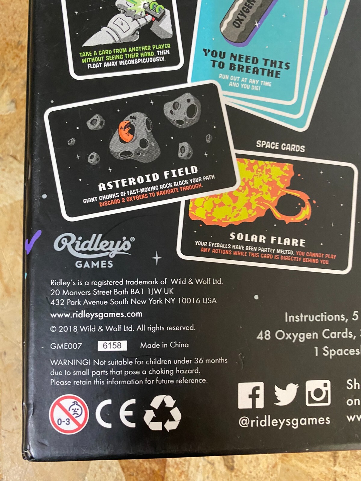 Selfish - Space Edition Card Game - 2021 Ridley's Games - Certified ...