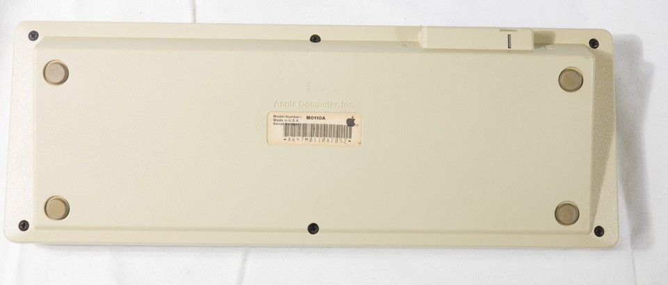 Apple Keyboard and Cable for Macintosh 128k 512k Mac Plus RARE Vintage ...